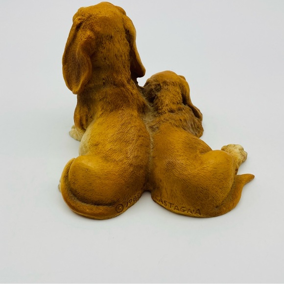 castanga | Art | Vintage 989 Bassett Hound Dogs Figurine Original By ...